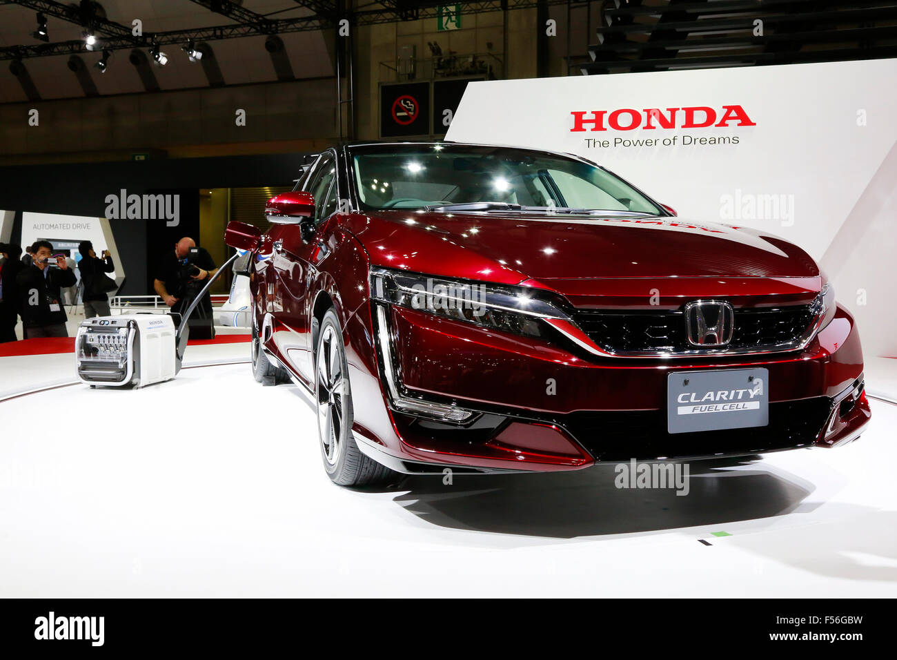 The new TOYOTA Prius car on display during the 44th Tokyo Motor Show ...