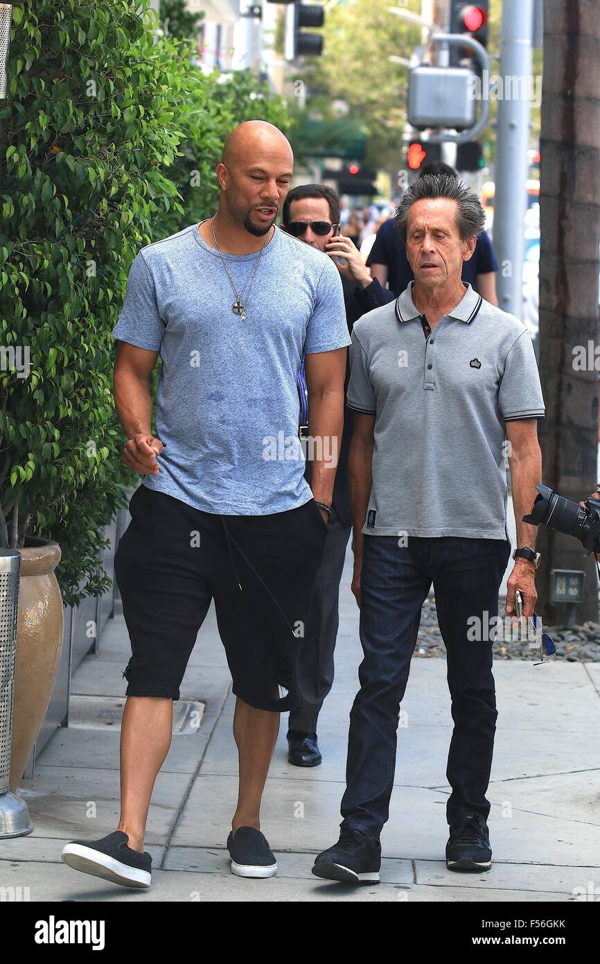 Hip-hop rapper Common out and about in Beverly Hills Featuring: Common ...