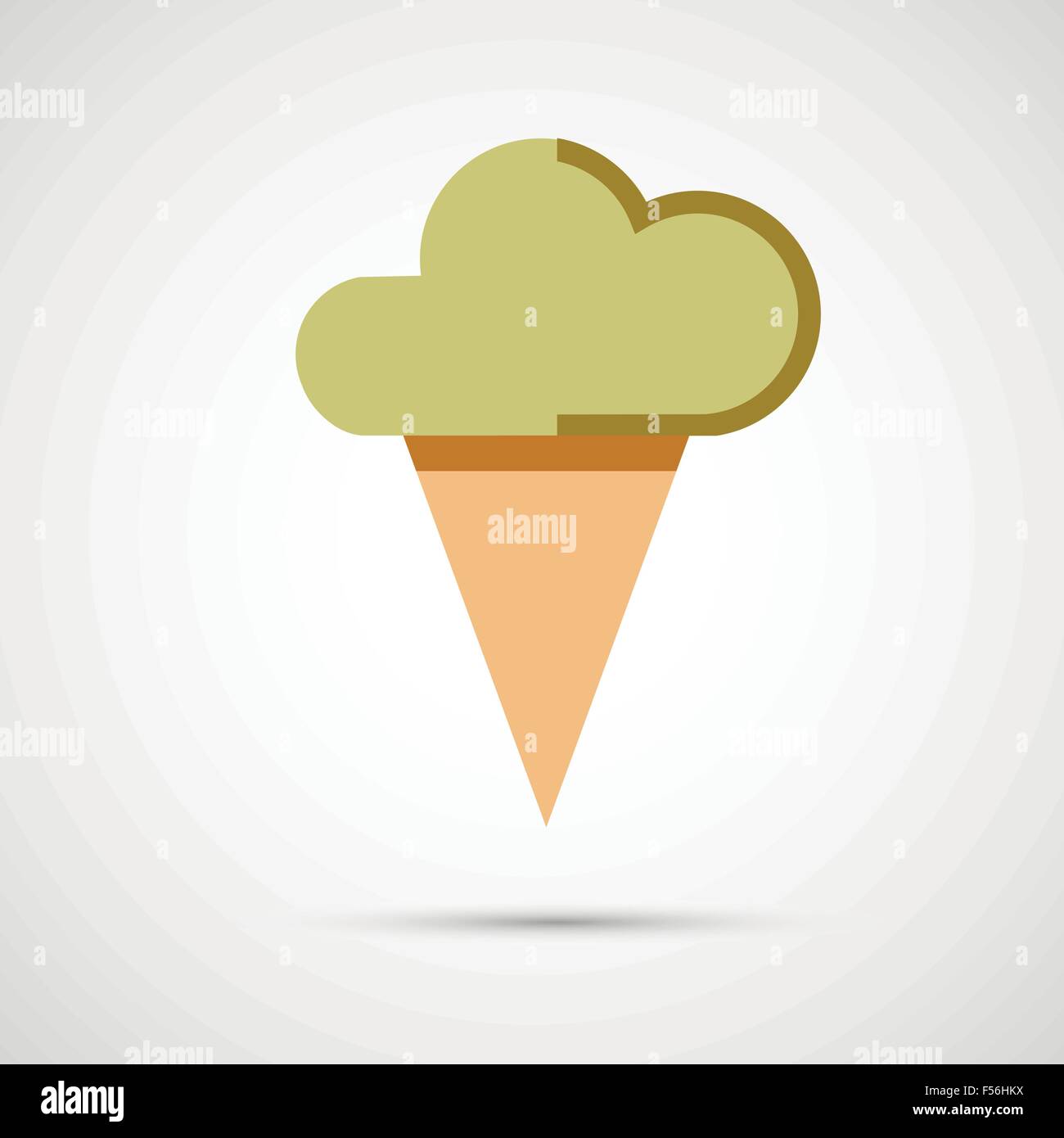 Icon ice cream isolated on white background Stock Vector Image & Art ...