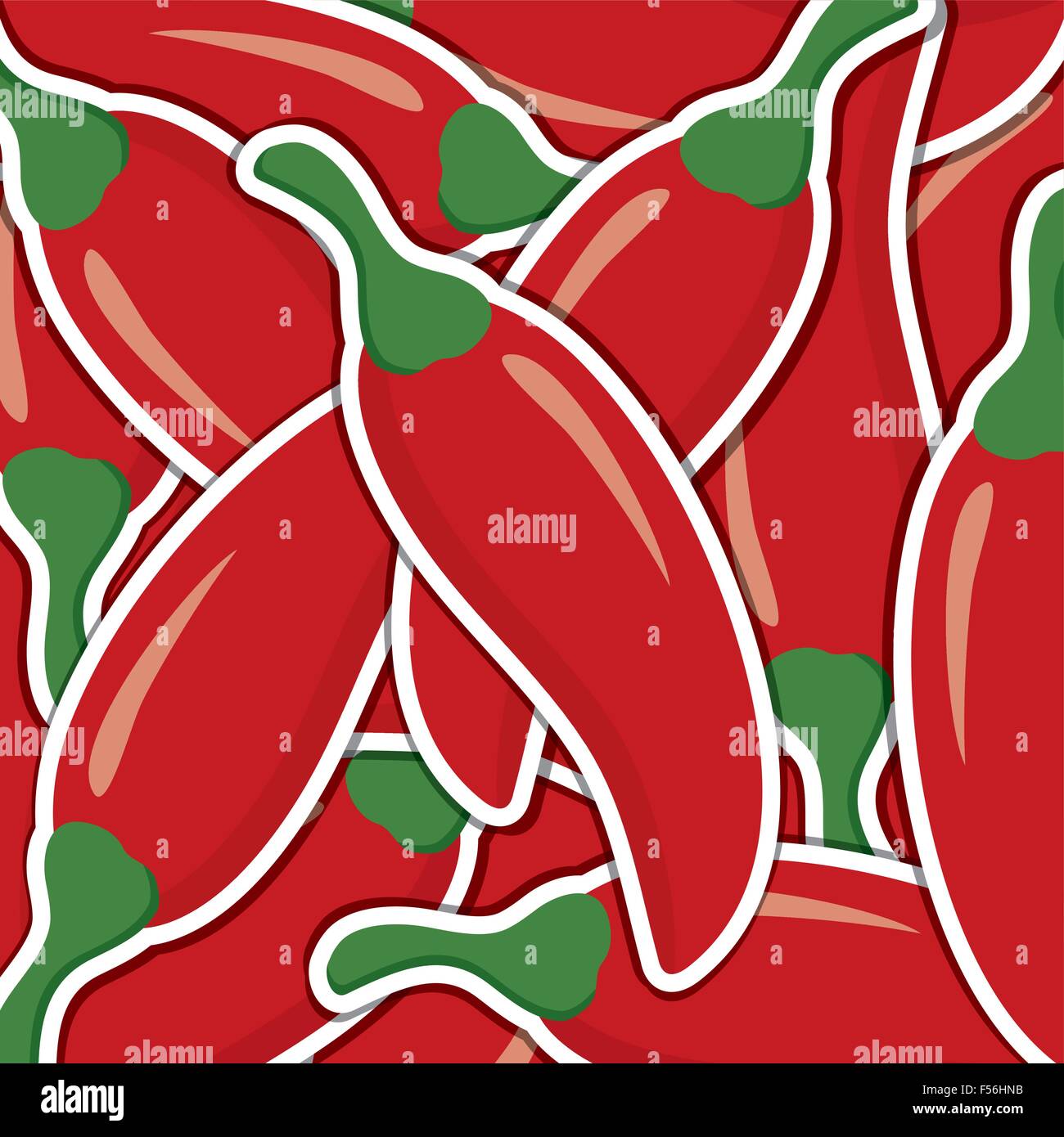 Chili pepper background/card in vector format Stock Vector Image & Art ...