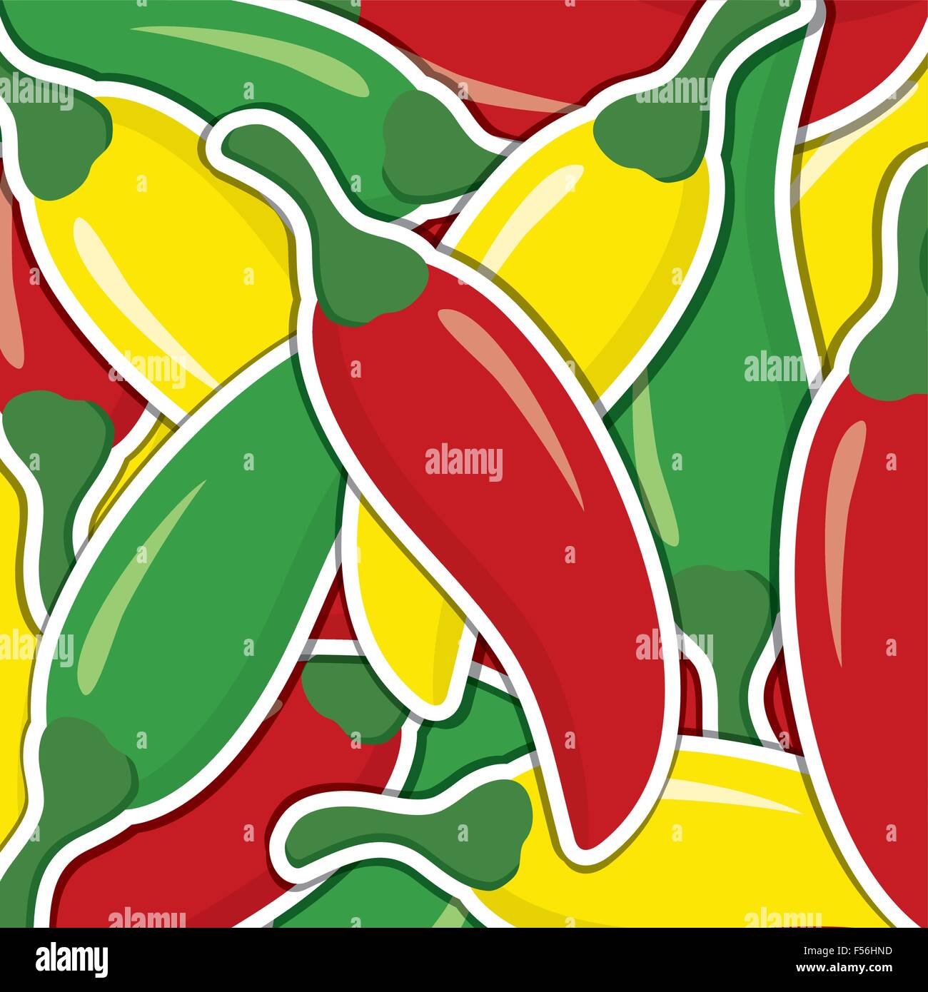 Chili pepper background/card in vector format Stock Vector Image & Art ...
