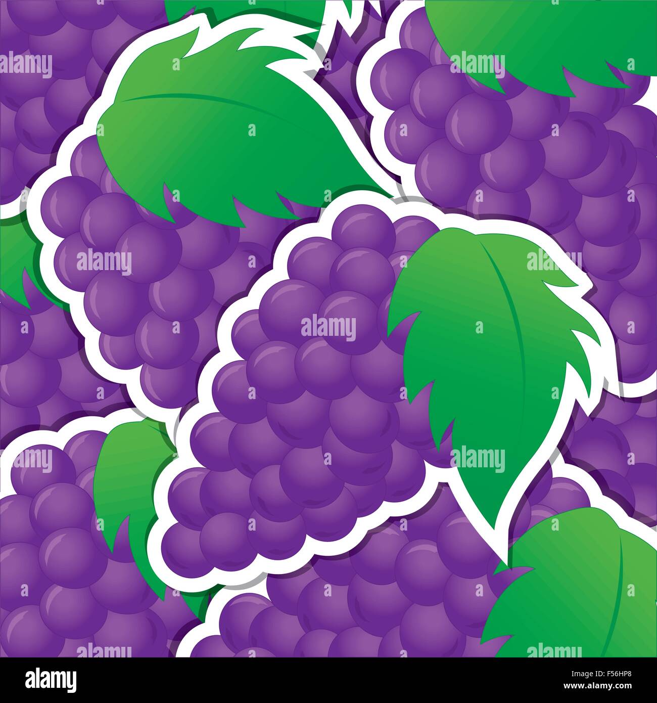 Grape sticker background/card in vector format Stock Vector Image & Art ...
