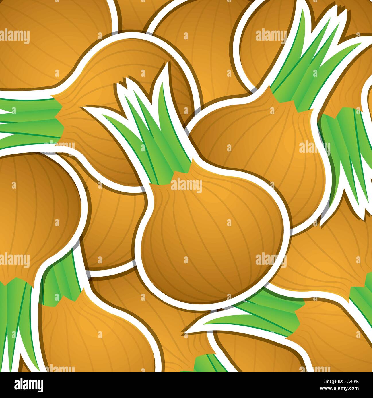 Onion sticker card in vector format Stock Vector Image & Art - Alamy