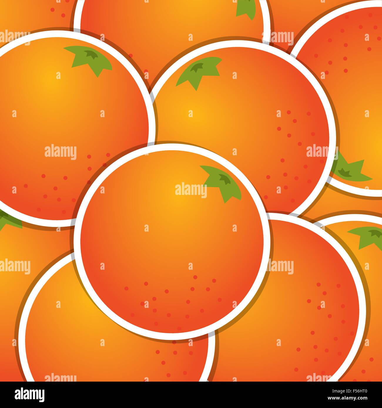 Orange sticker background/card in vector format Stock Vector Image ...