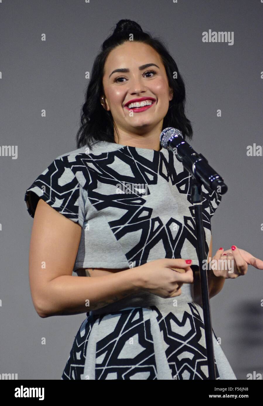 New York, NY, USA. 28th Oct, 2015. Demi Lovato at in-store appearance ...
