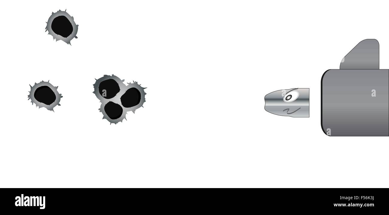Bullet impact on metal hi-res stock photography and images - Alamy