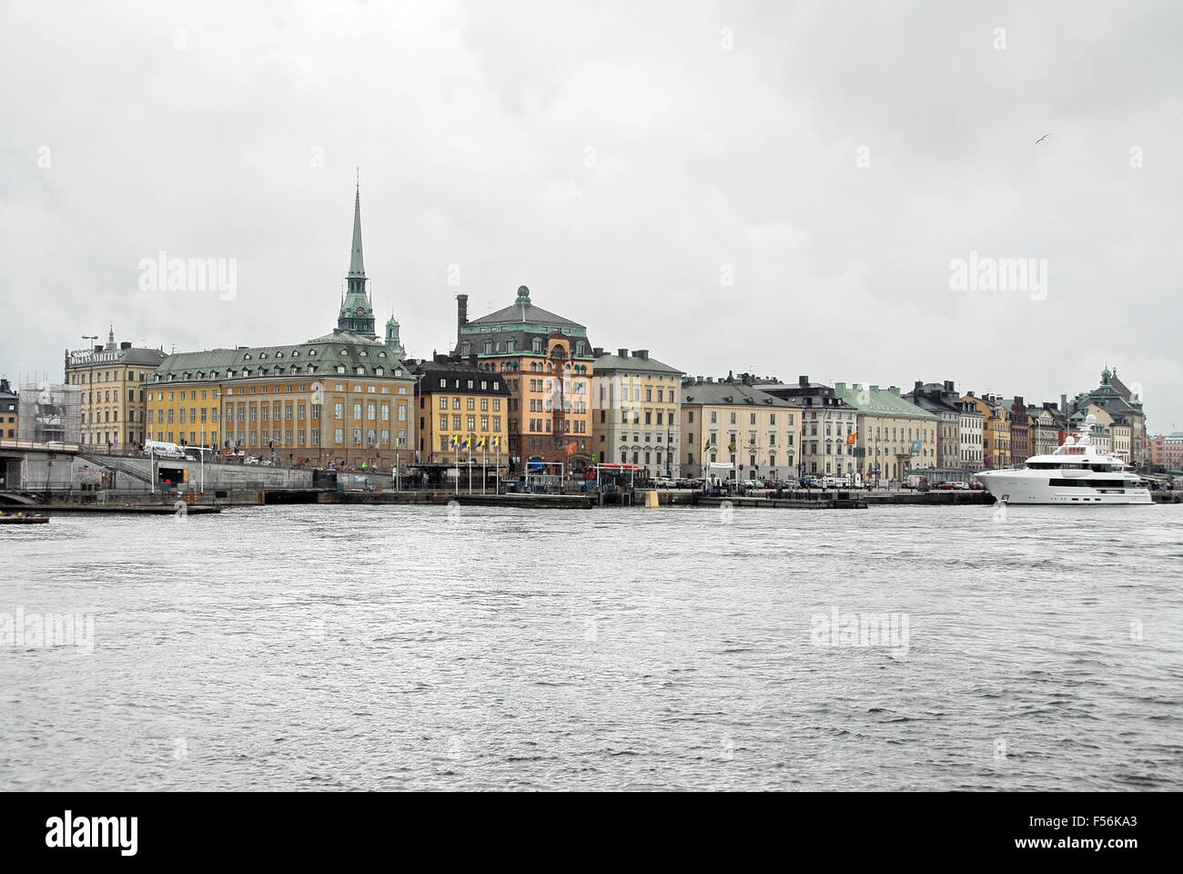 View of the island Gamla Stan (Old Town), Stockholm, Sweden Stock Photo ...