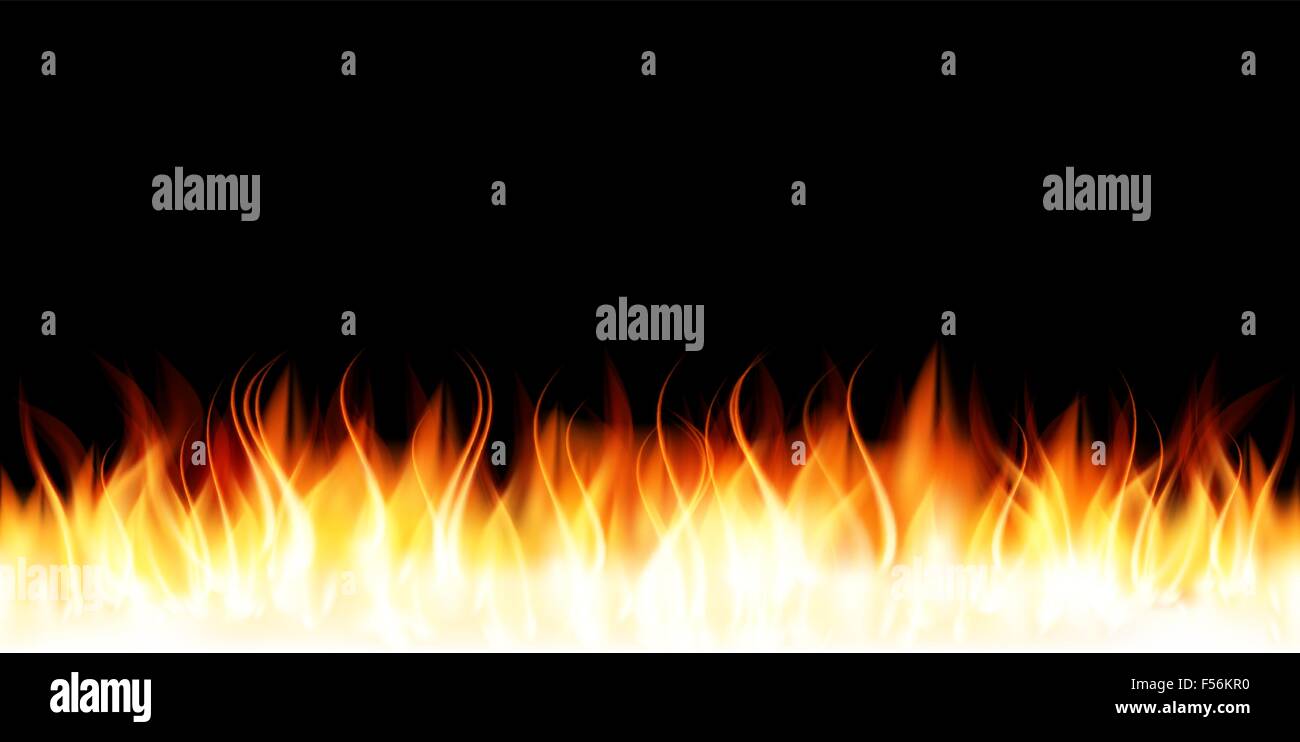 Burning Flame of Fire. Vector Illustration Stock Vector Image & Art - Alamy