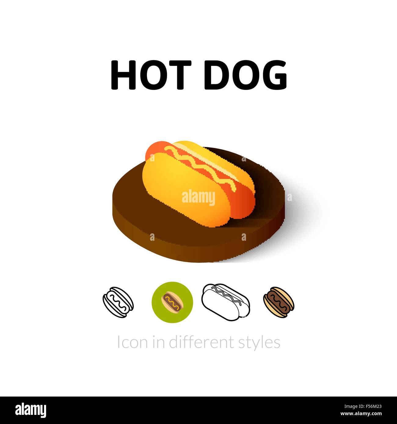Hot dog logo in Cut Out Stock Images & Pictures - Alamy