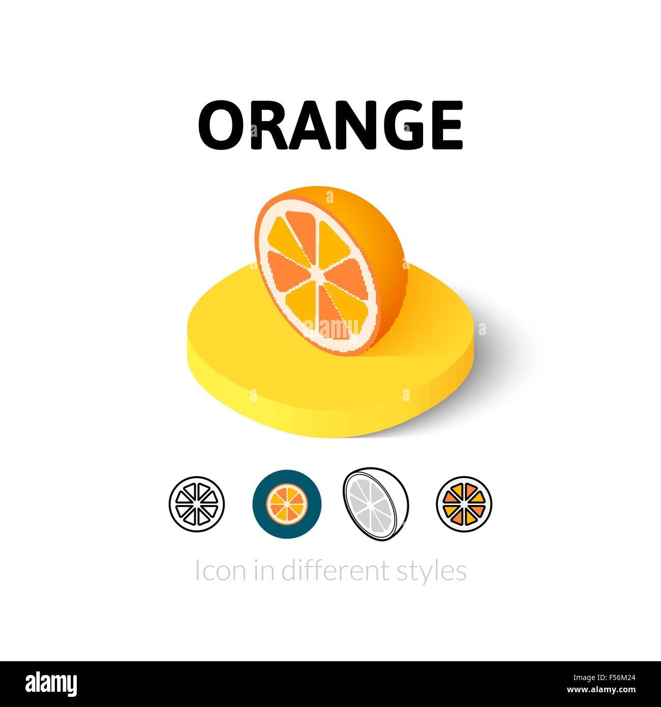 Orange fruit infographic Stock Vector Images - Alamy