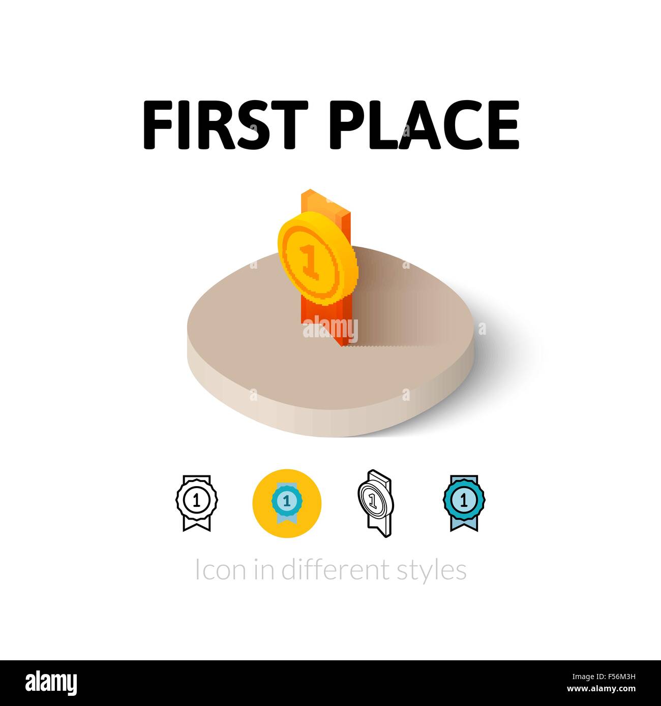 Medal first place in Cut Out Stock Images & Pictures - Alamy