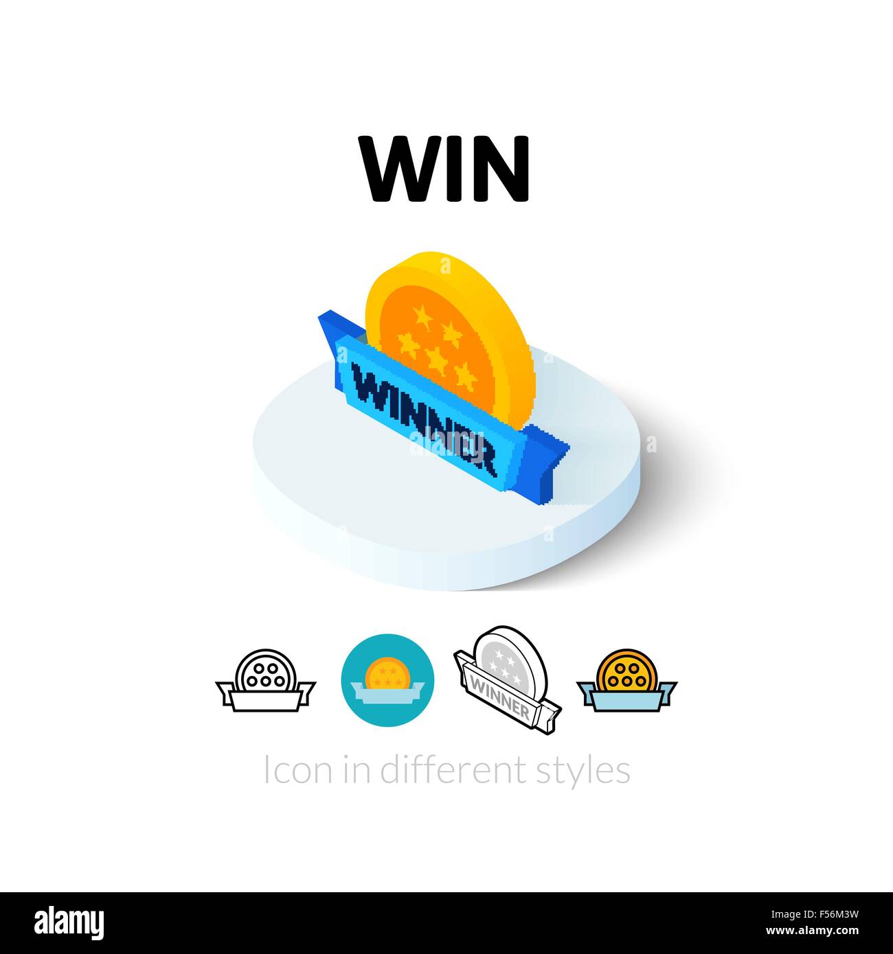 Win icon in different style Stock Vector Image & Art - Alamy