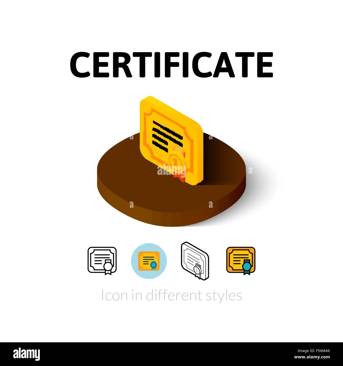 Certificate diploma in frame Cut Out Stock Images & Pictures - Alamy