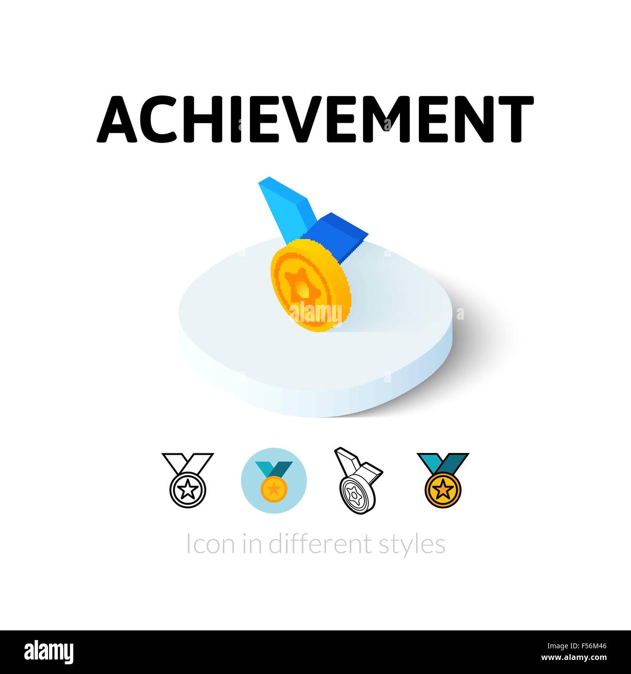 Achievement icon Stock Vector Images - Alamy