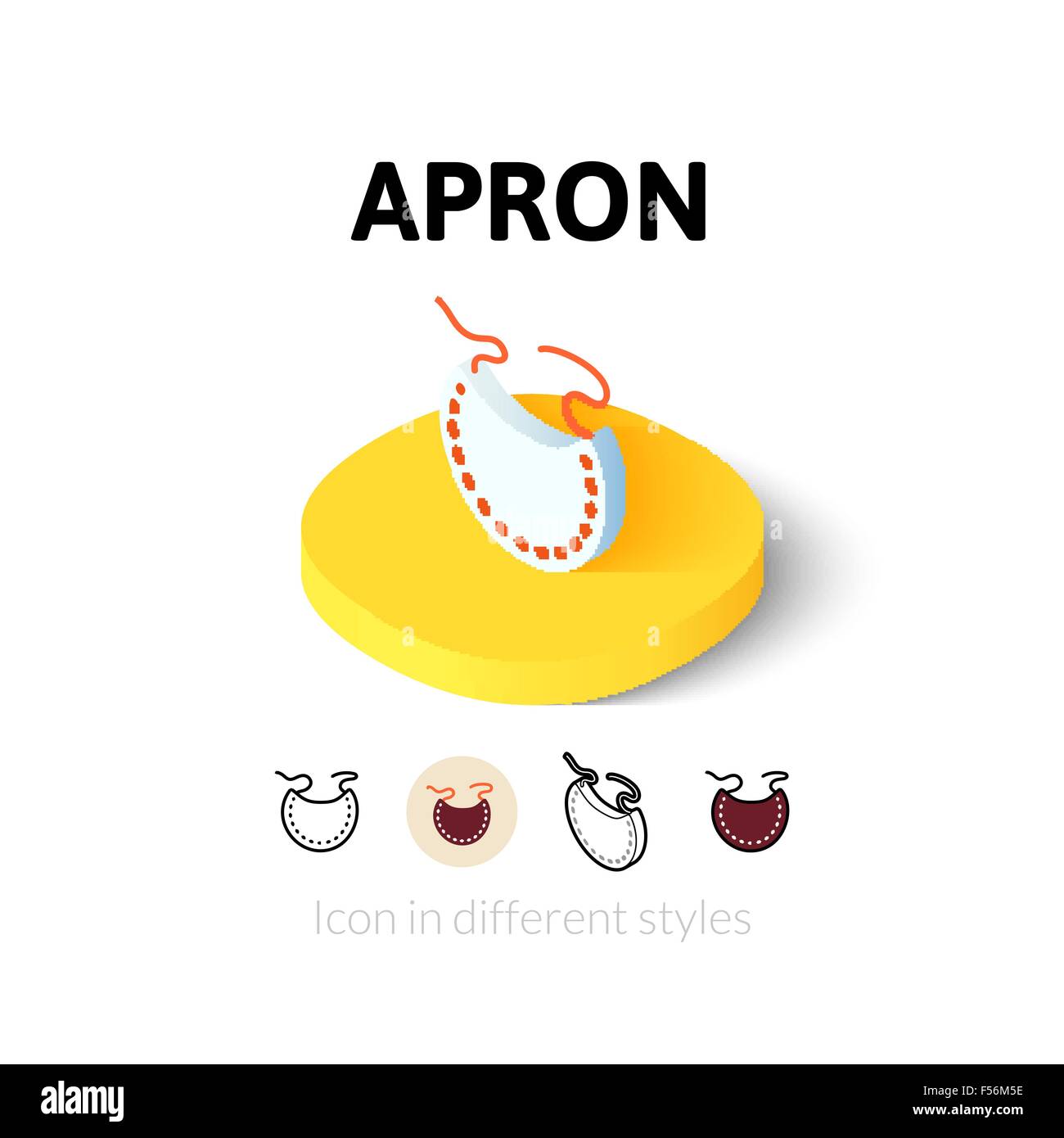 Apron icon in different style Stock Vector Image & Art - Alamy