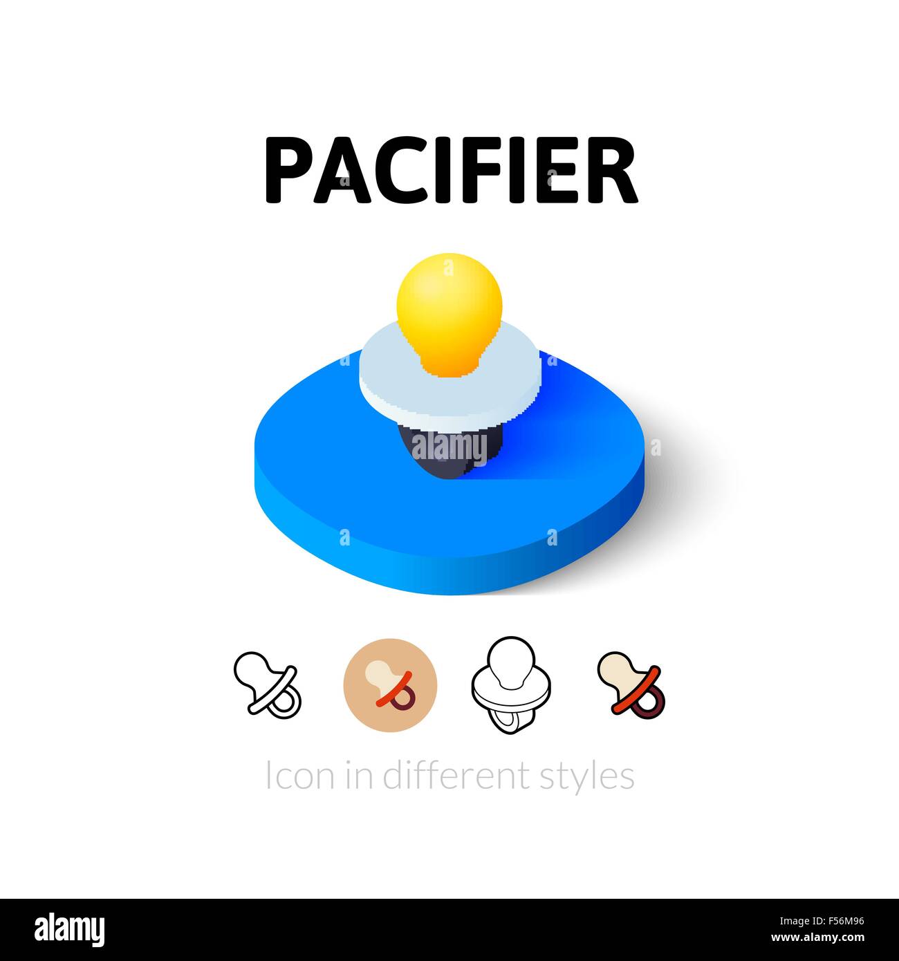 Pacifier baby dummy in Cut Out Stock Images & Pictures - Alamy