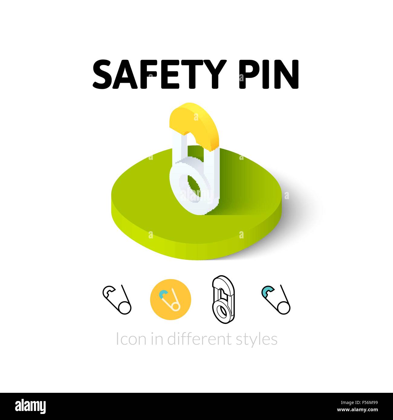Safety pin icon in different style Stock Vector Image & Art - Alamy