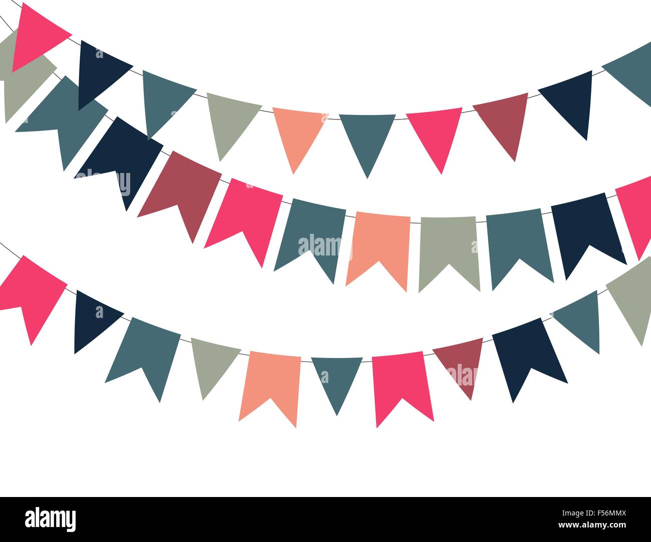 Party Background with Flags Vector Illustration Stock Vector Image ...