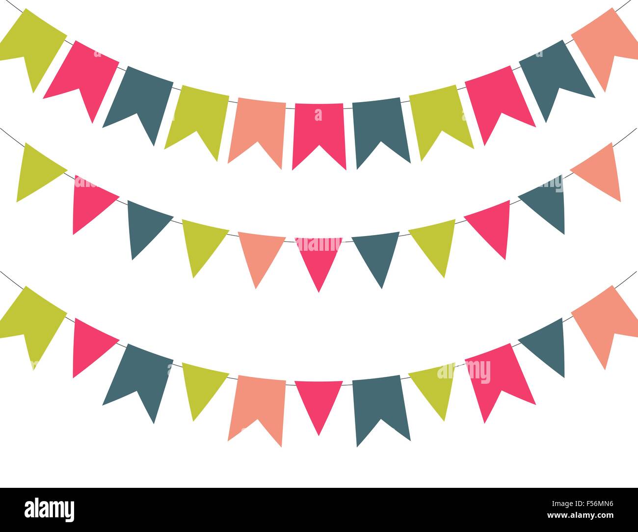 Party Background with Flags Vector Illustration Stock Vector Image ...
