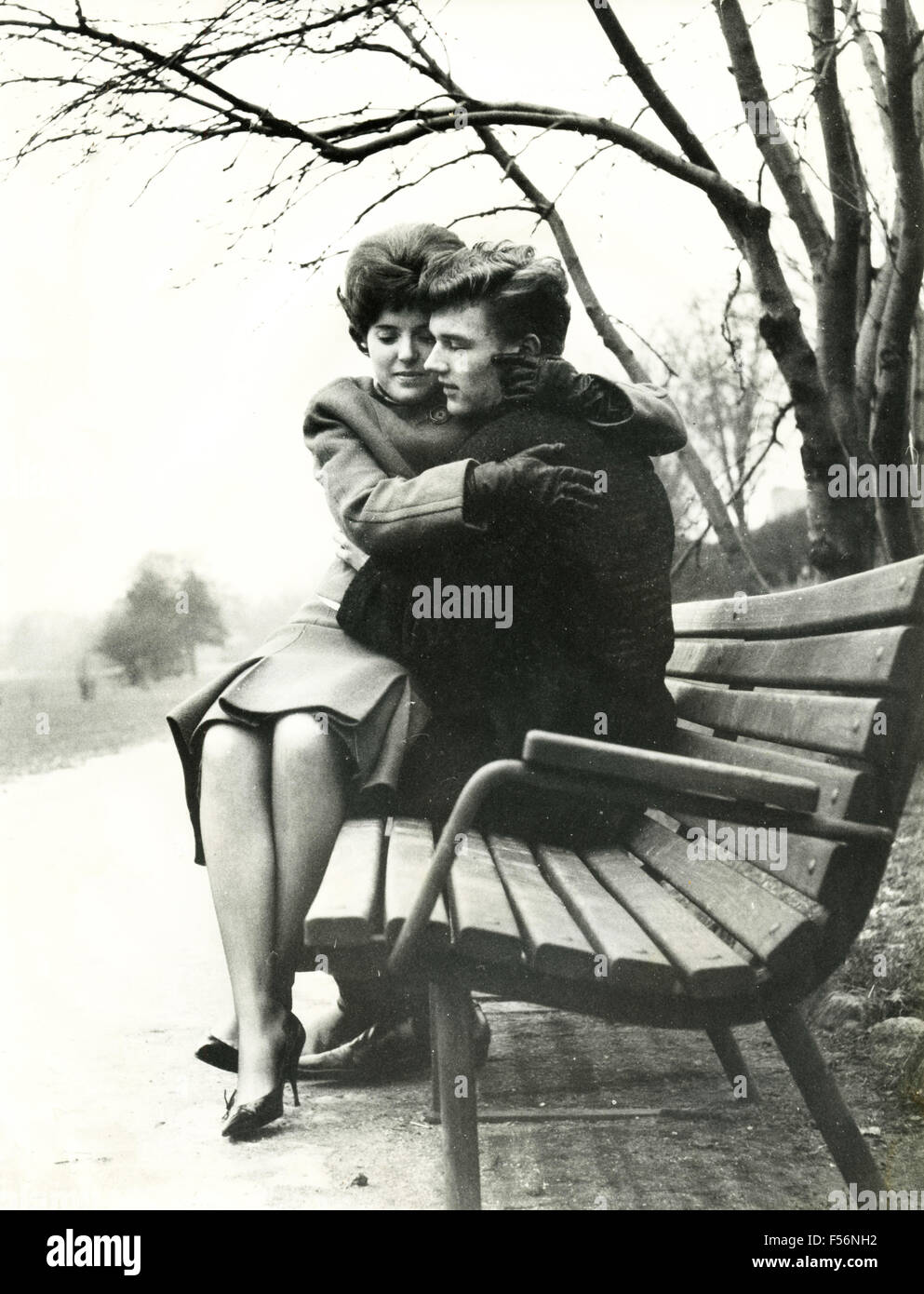 Lovers in a Park, Denmark Stock Photo - Alamy