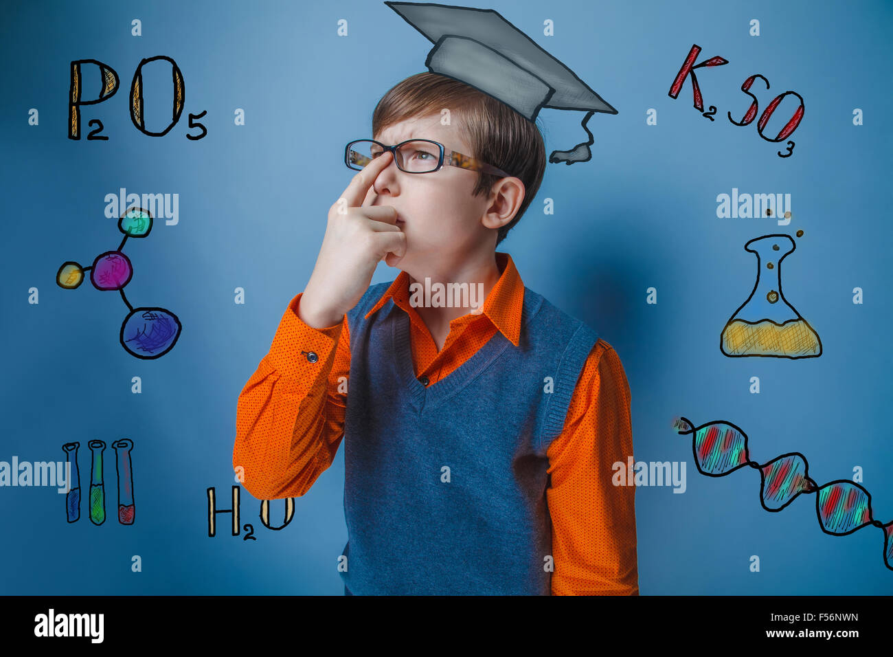 Math teacher with glasses hi-res stock photography and images - Alamy
