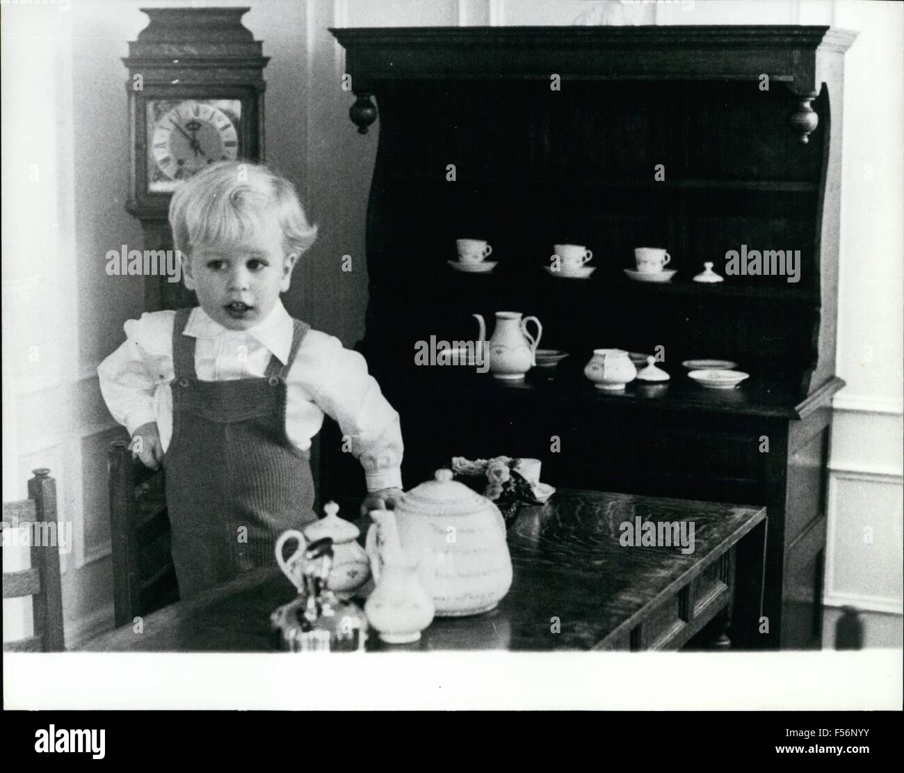 1972 - Photo shows Master Peter Phillipe makes himself at home in the ...