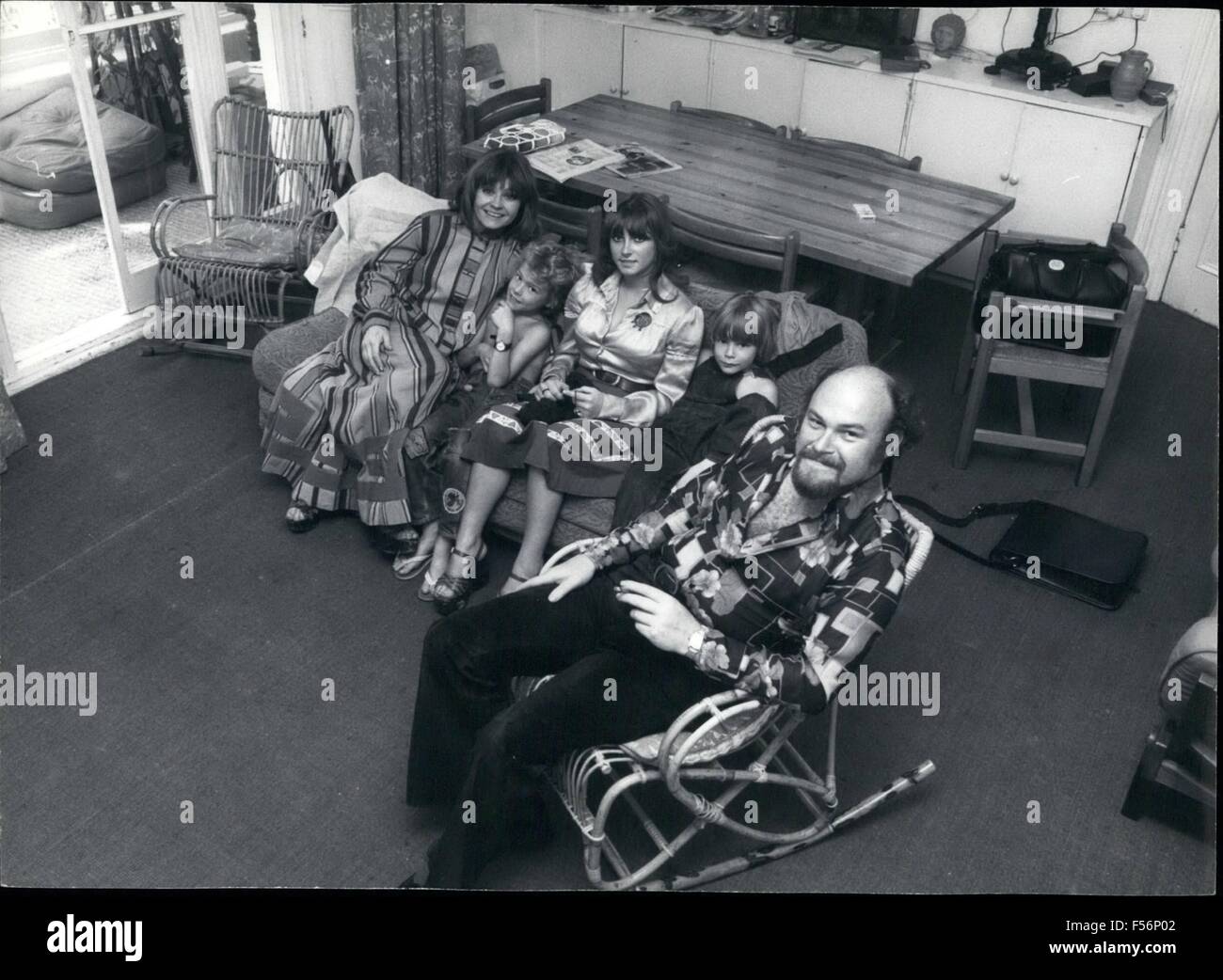 1972 - The West family in their Wandsworth Common home. (left to right ...