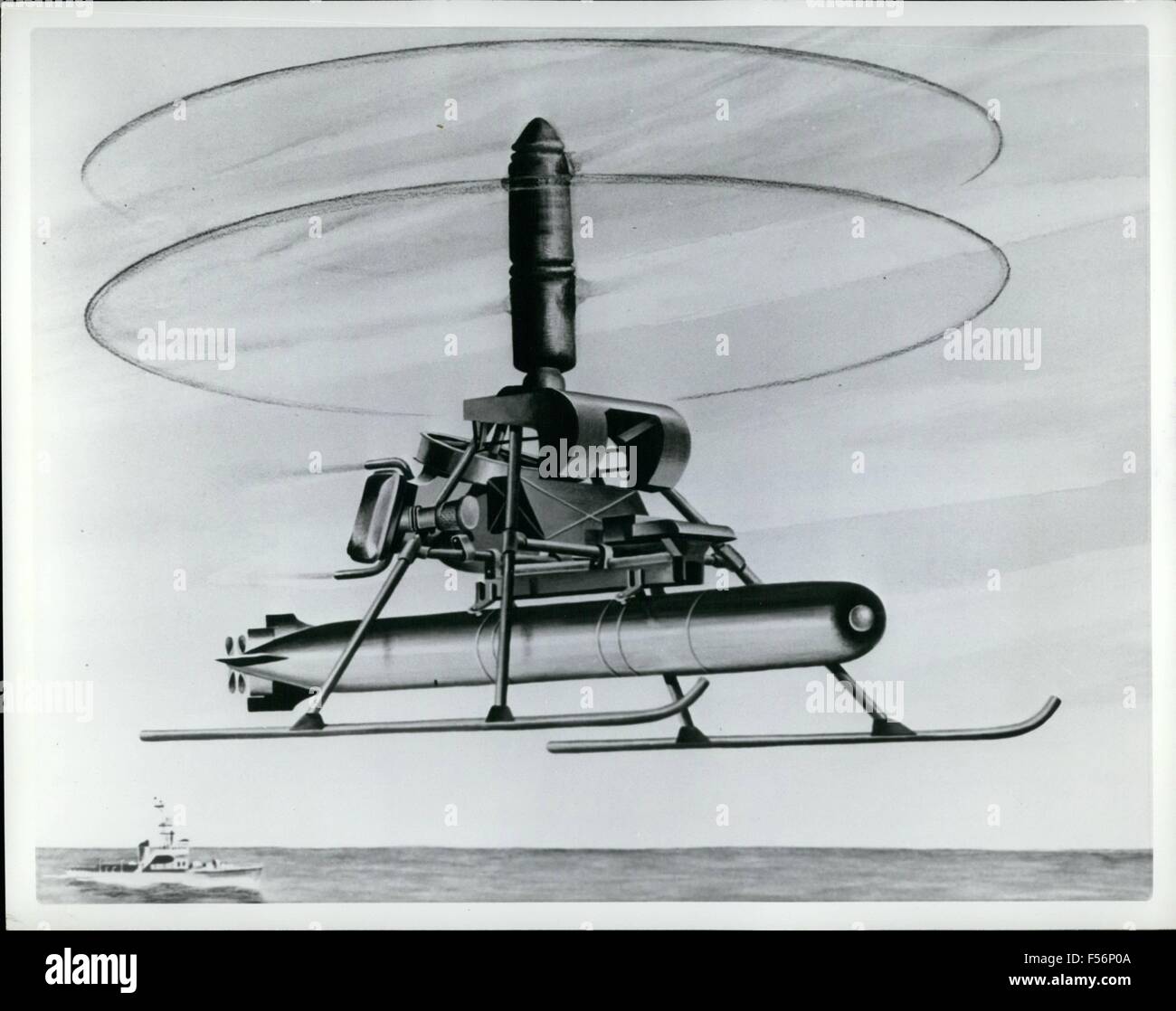 1952 - Unmanned Helicopter being developed for anti-submarine warfare ...