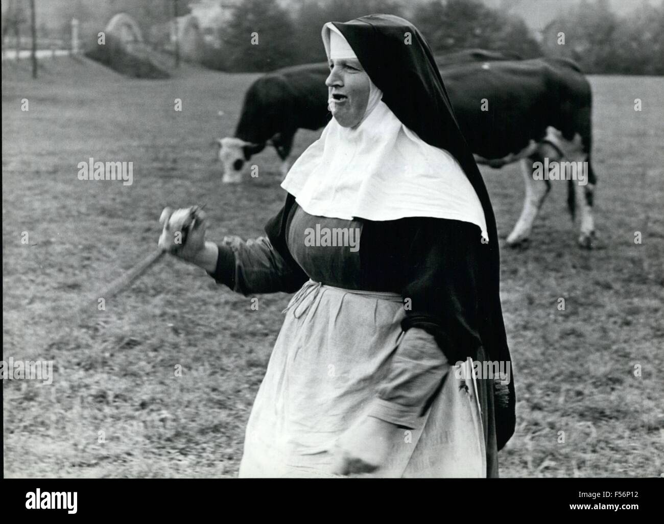 1972 - Buoyancy hows this nun by the care of her duties. With elan she ...