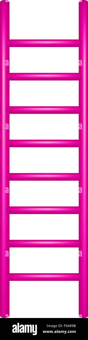 Wooden ladder in pink design Stock Vector Image & Art - Alamy