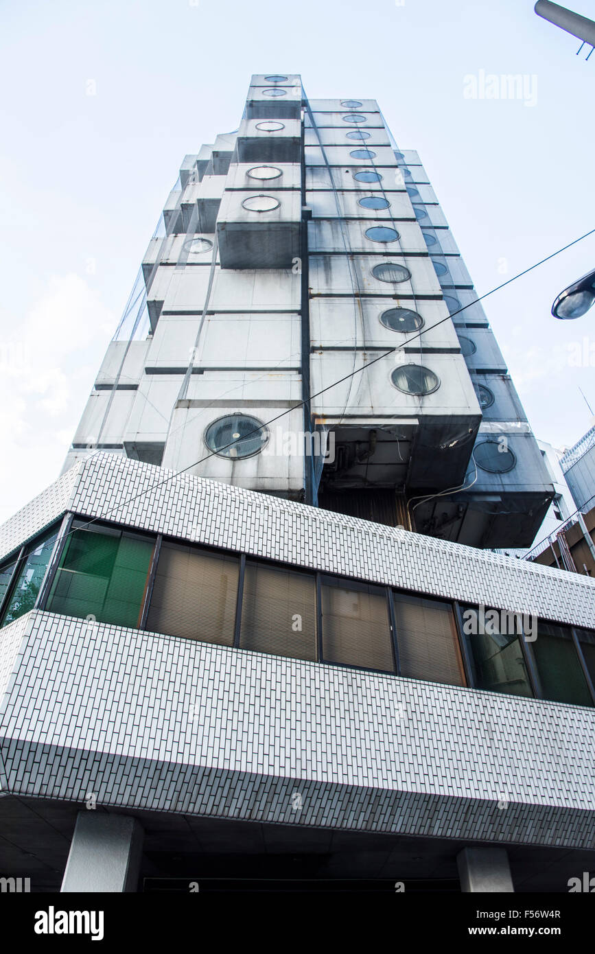 Nakagin Capsule Tower Building,Chuo-Ku,Tokyo,Japan Stock Photo - Alamy