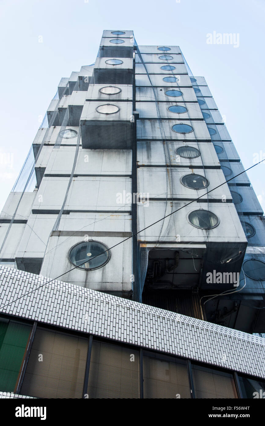 Nakagin Capsule Tower Building,Chuo-Ku,Tokyo,Japan Stock Photo - Alamy