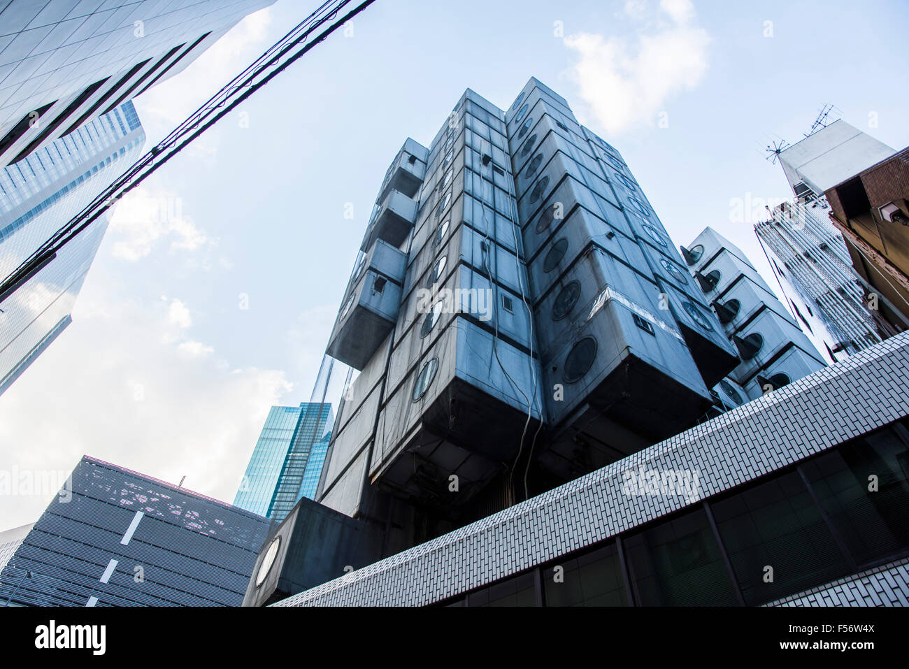 Nakagin Capsule Tower Building,Chuo-Ku,Tokyo,Japan Stock Photo - Alamy