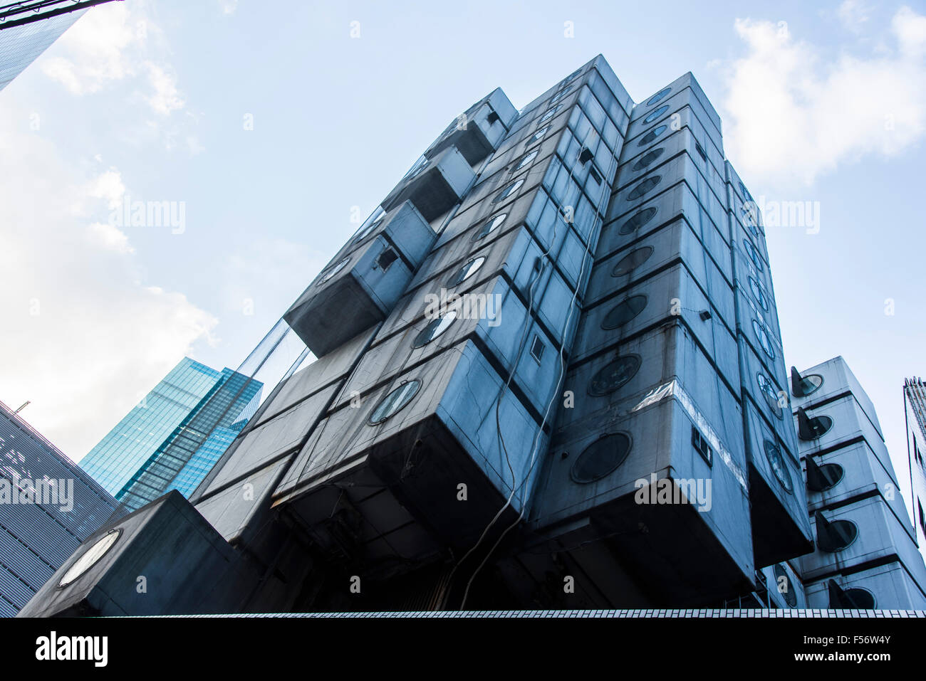 Nakagin Capsule Tower Building,Chuo-Ku,Tokyo,Japan Stock Photo - Alamy