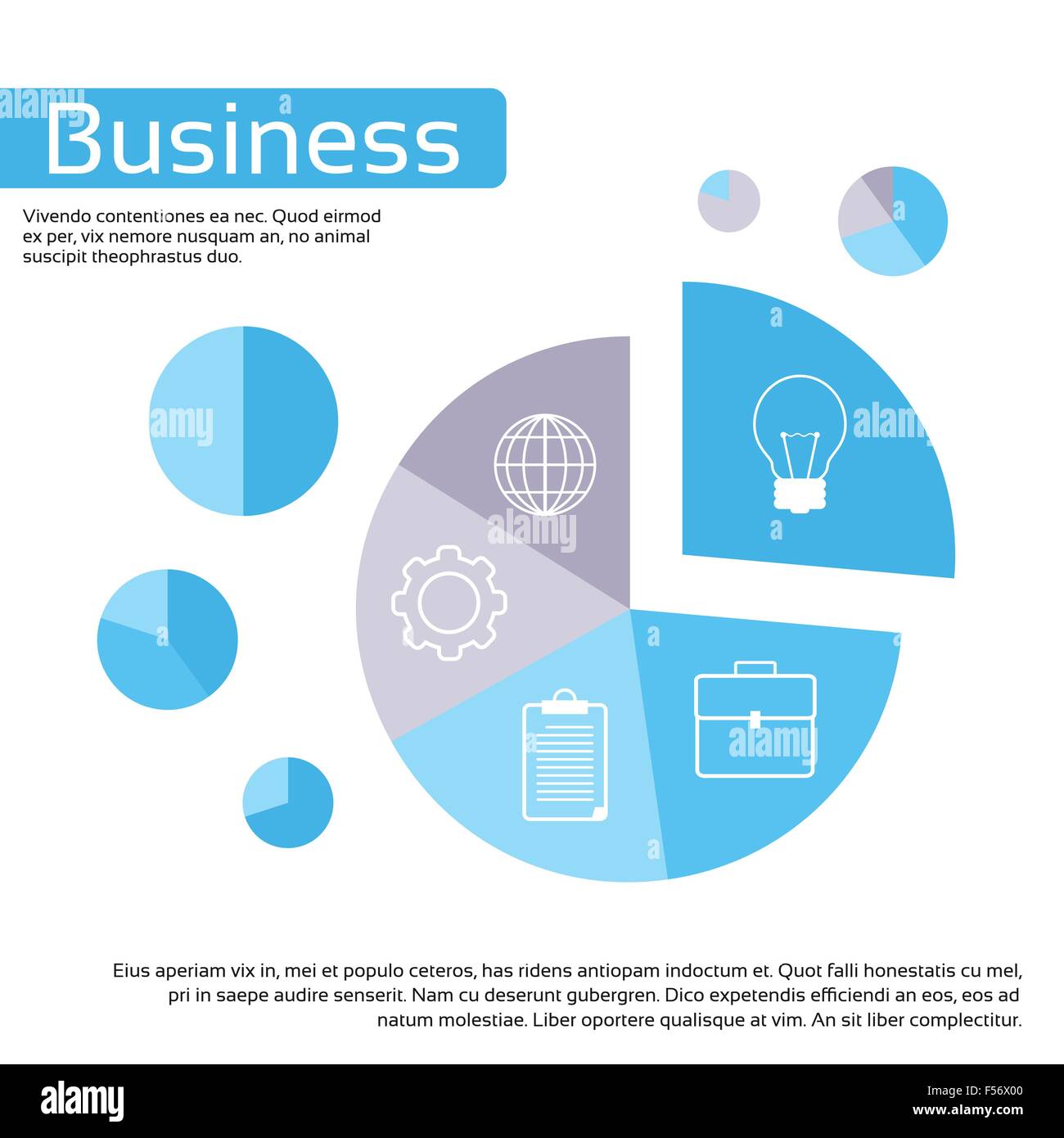 Finance Pie Diagram Circle Infographic with Financial Business Graph ...