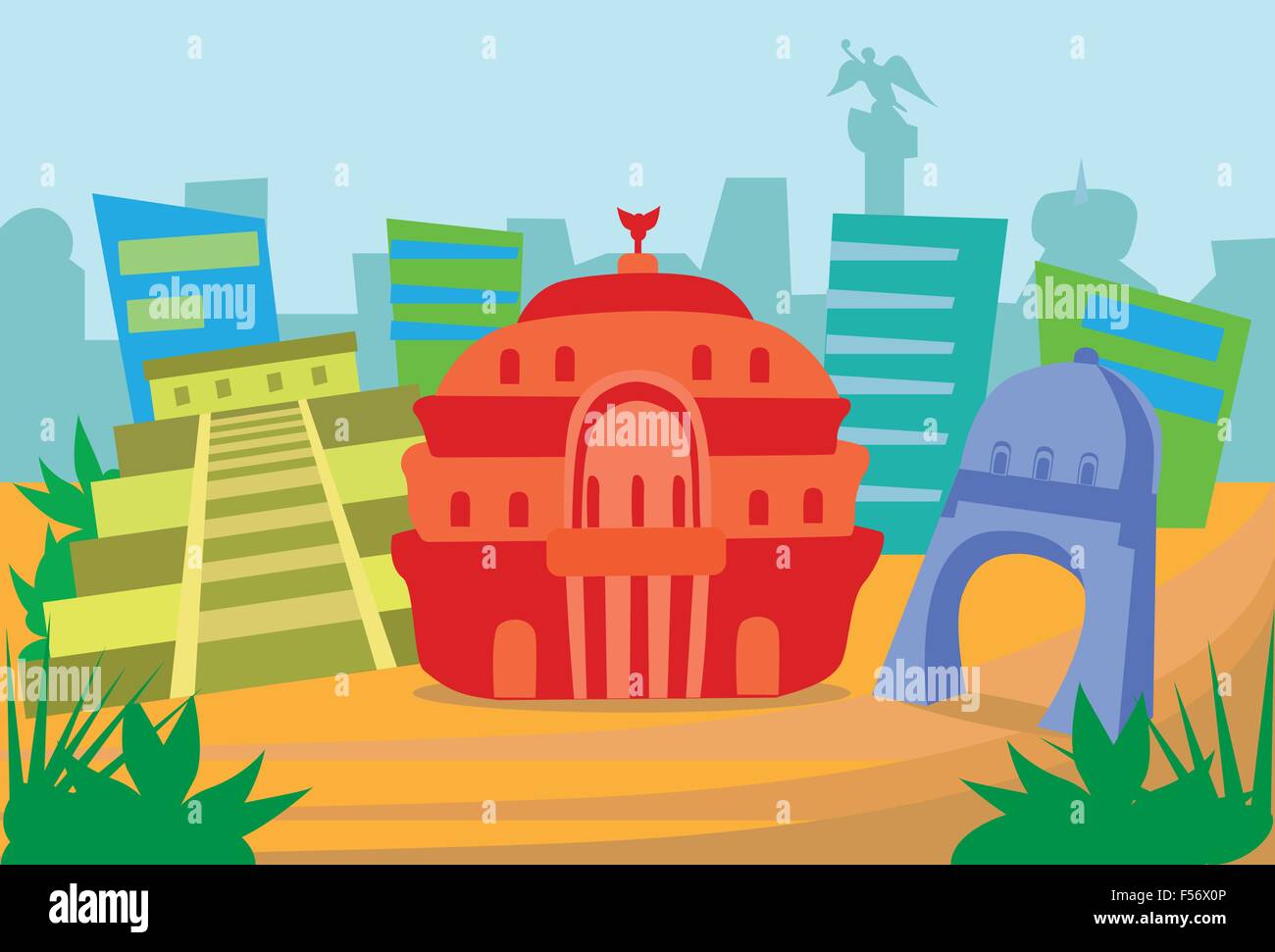 Abstract architecture mexico Stock Vector Images - Alamy