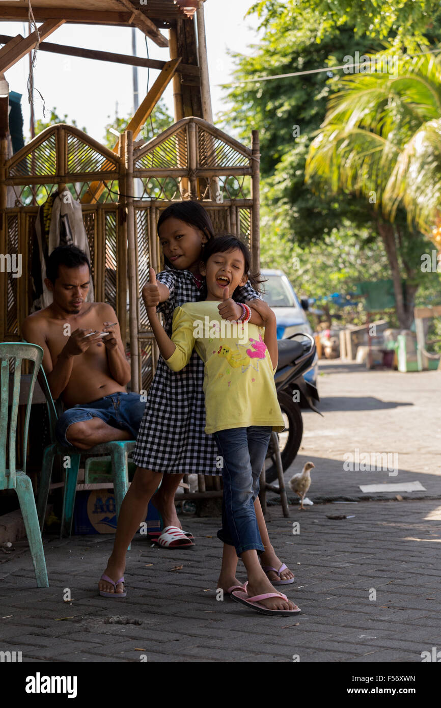 MANADO, NORTH SULAWESI, INDONESIA - AUGUST 5, 2015: Indonesian girls ...