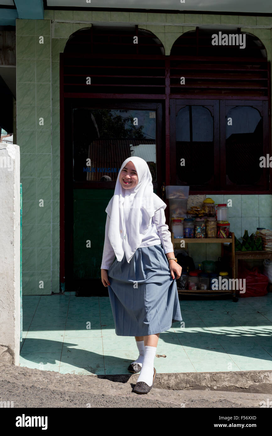 MANADO, NORTH SULAWESI, INDONESIA - AUGUST 5, 2015: young happy muslim ...