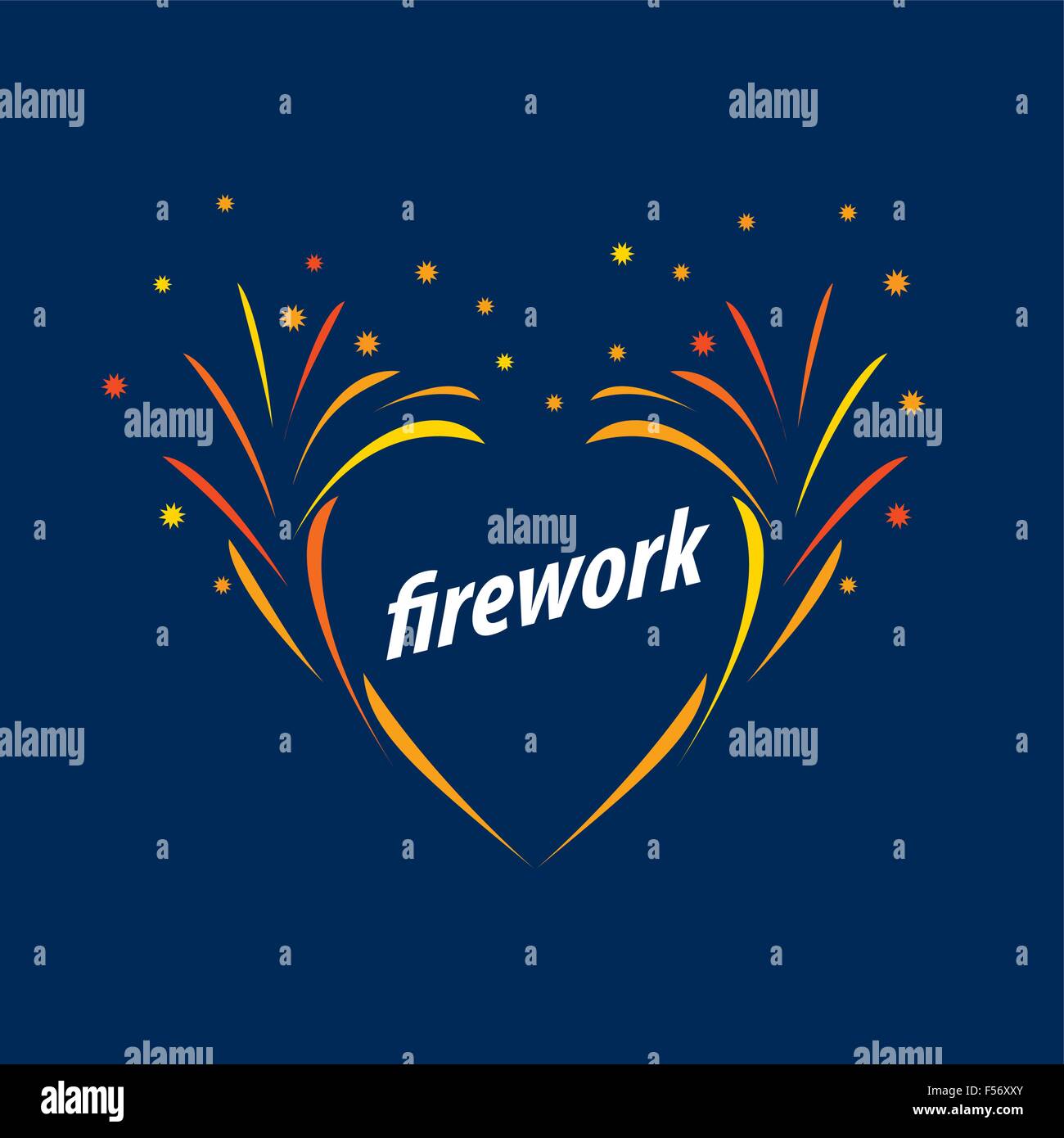 vector logo for fireworks Stock Vector Image & Art - Alamy