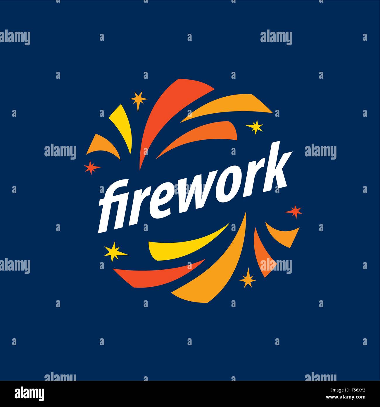 vector logo for fireworks Stock Vector Image & Art - Alamy