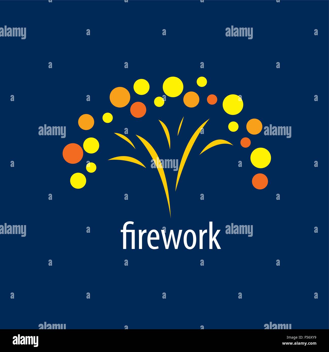 vector logo for fireworks Stock Vector Image & Art - Alamy