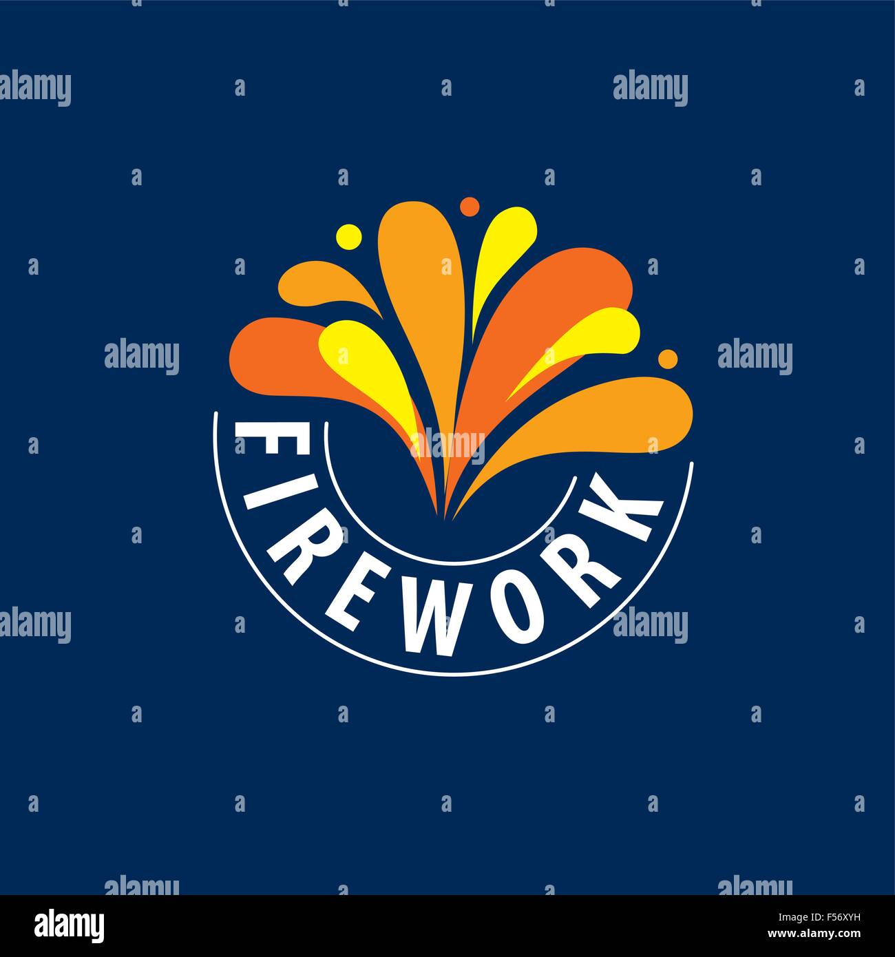 vector logo for fireworks Stock Vector Image & Art - Alamy