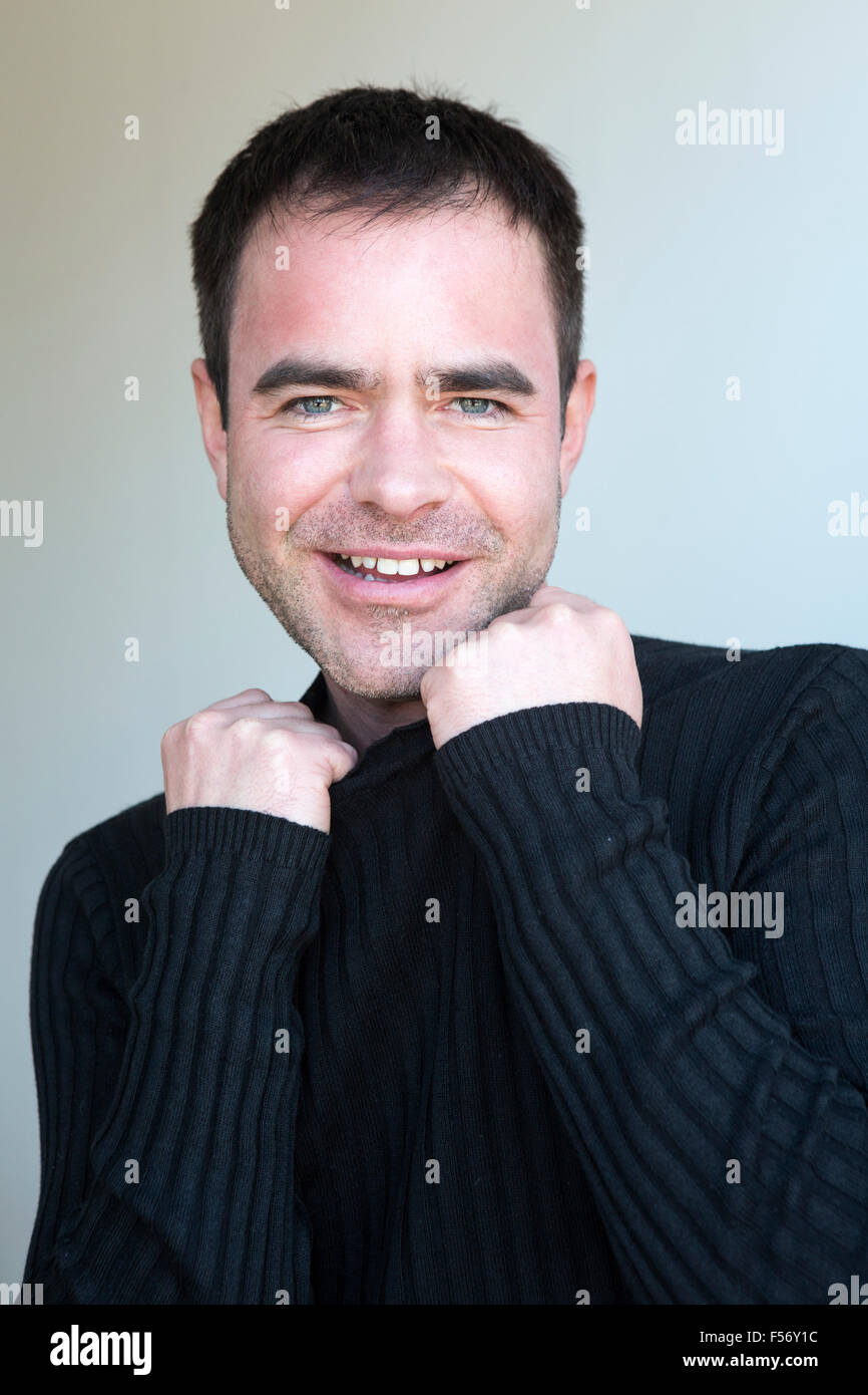Black sweater man hi-res stock photography and images - Alamy