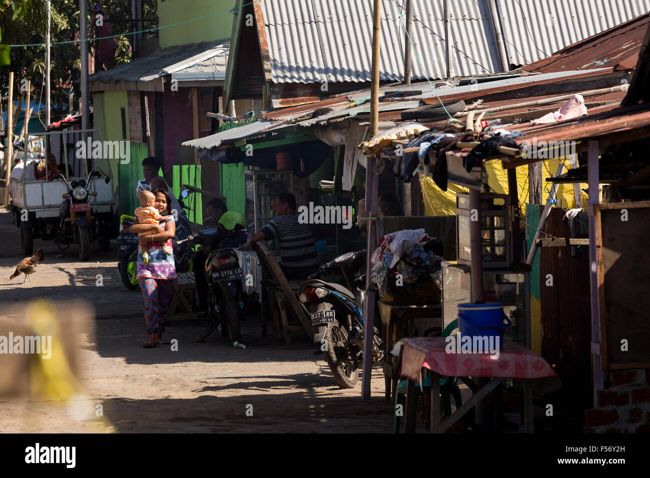 MANADO, NORTH SULAWESI, INDONESIA - AUGUST 5, 2015: Indonesian woman ...