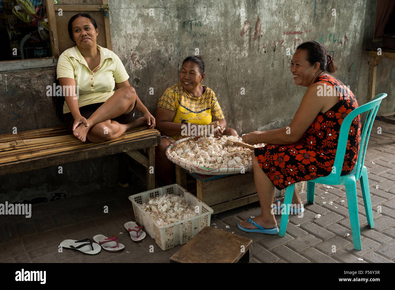 MANADO, NORTH SULAWESI, INDONESIA - AUGUST 5, 2015: Indonesian woman ...