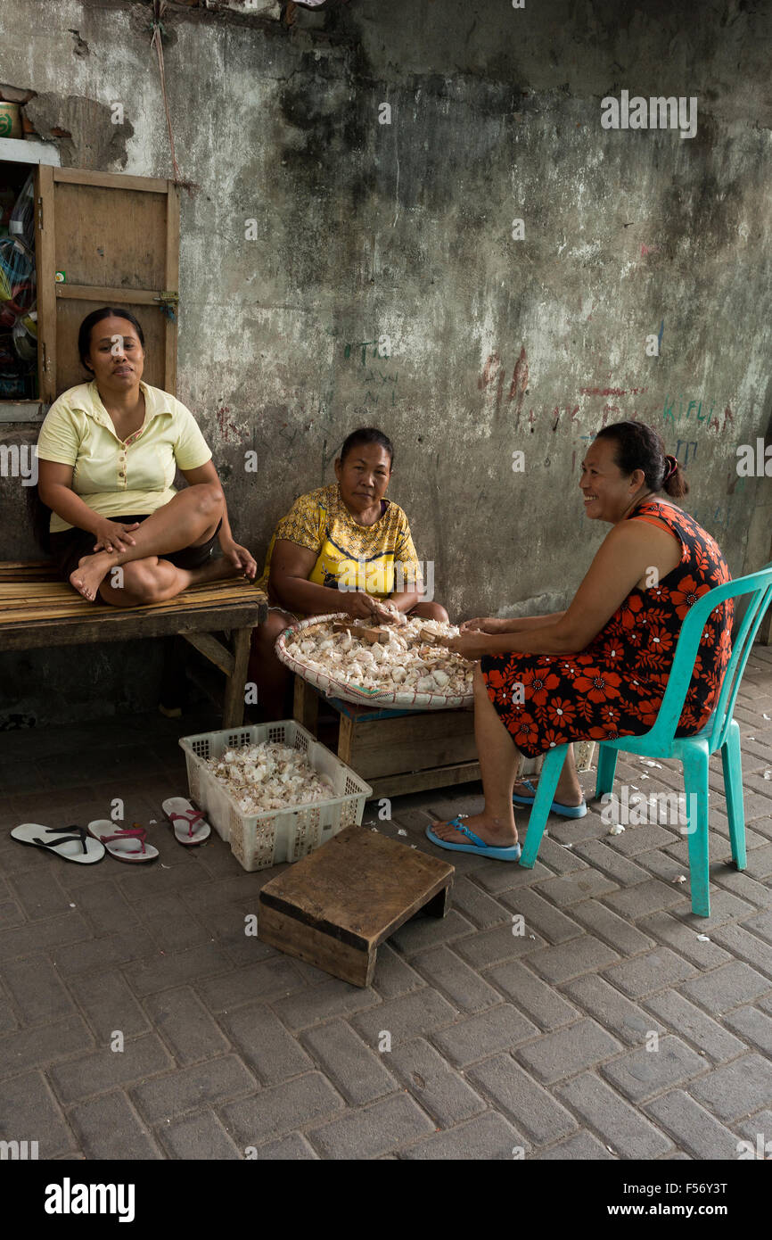 MANADO, NORTH SULAWESI, INDONESIA - AUGUST 5, 2015: Indonesian woman ...