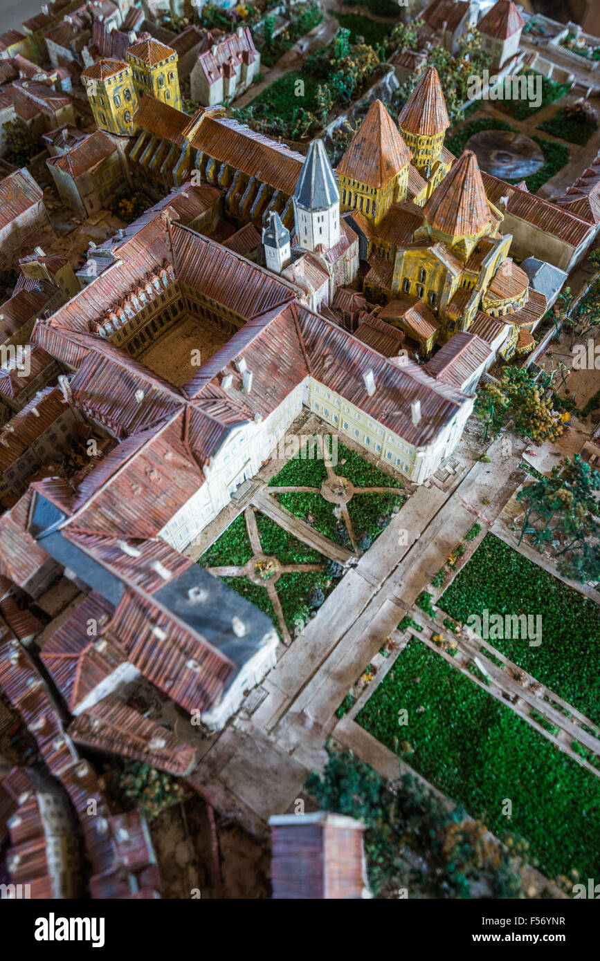 Model of the Benedectine Abbey, Cluny, Bourgogne, Burgundy, France ...