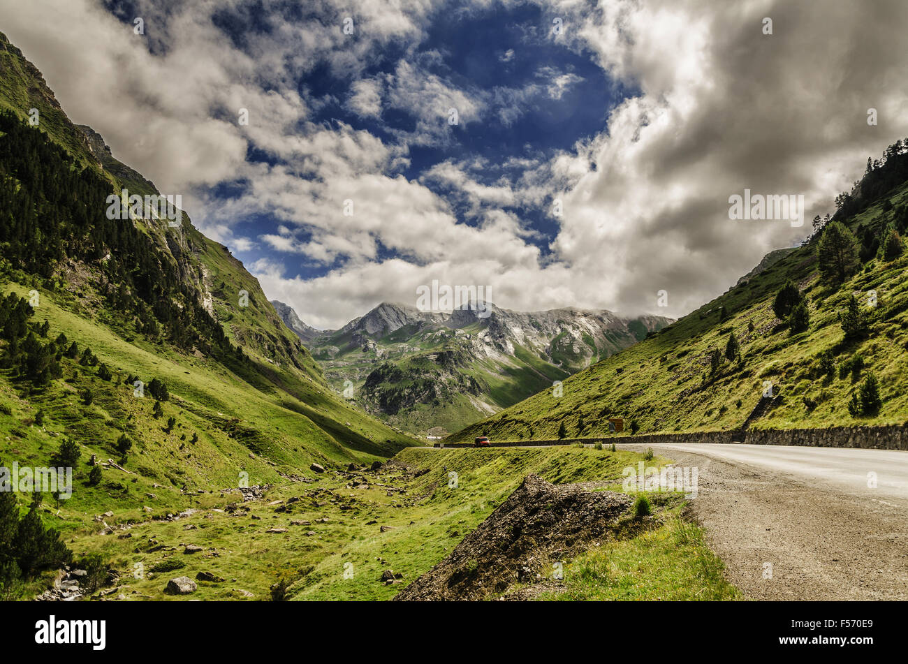 Amazing natural view at the Pyrenees mountains in Spain Stock Photo - Alamy