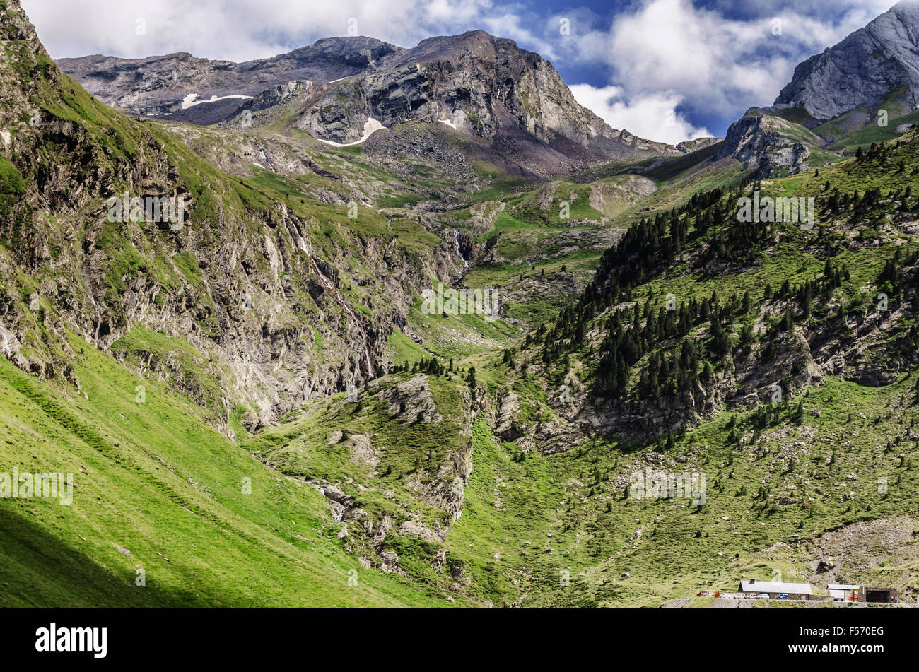 A picture from the valley in Pyrenees mountians Stock Photo - Alamy