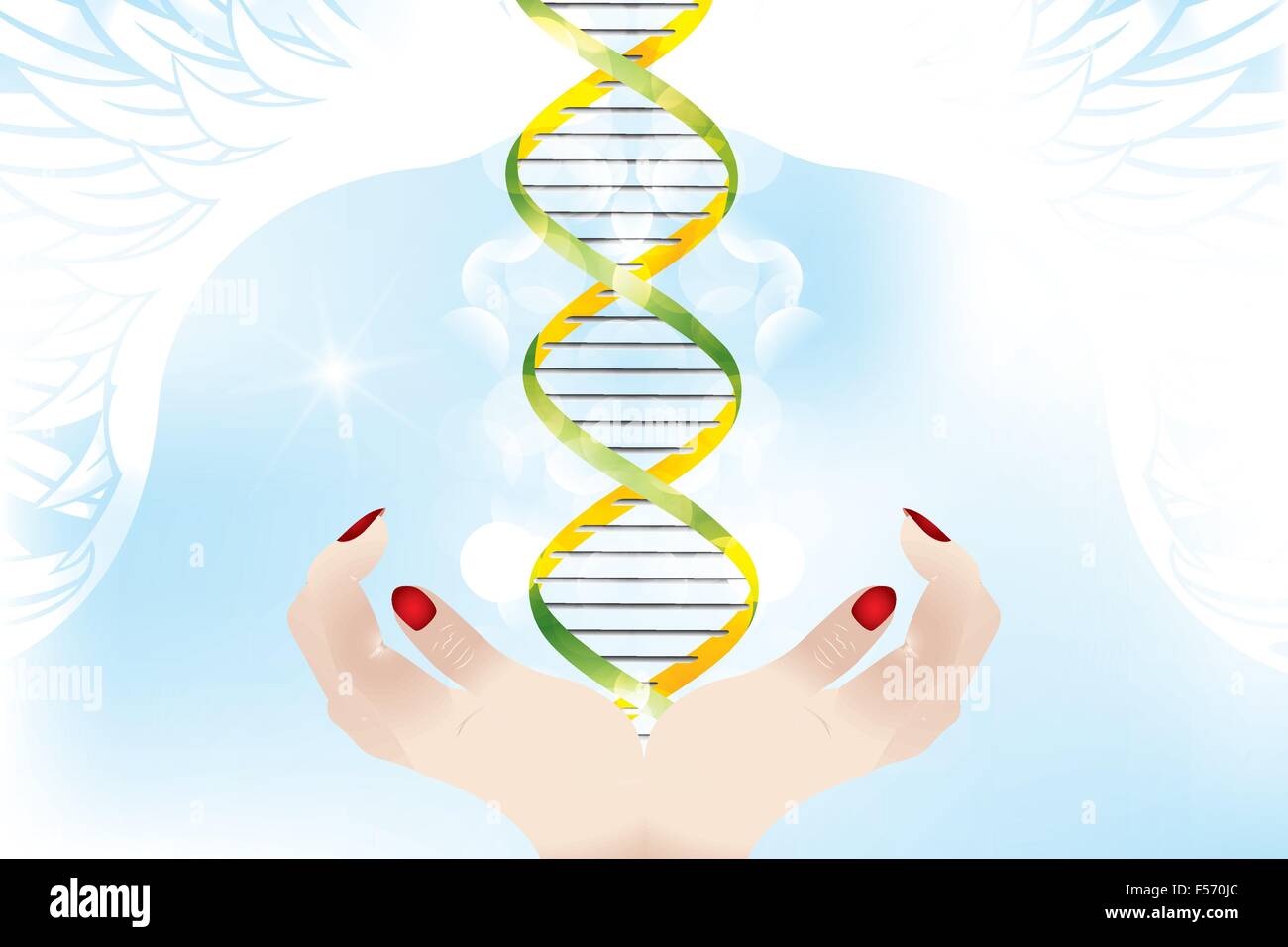 Creation god dna Stock Vector Images - Alamy